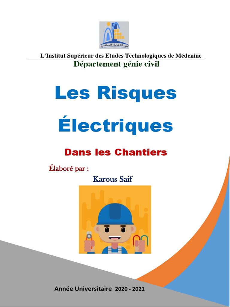 Les Risques Éléctriques Dans Les Chantiers | PDF | Prophylaxie | Risque
