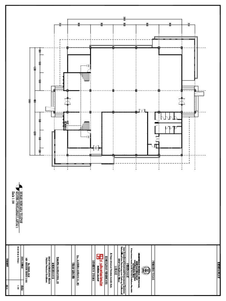 ME DED Denah Gedung Proklamasi ok | PDF | Electronics | Electrical ...