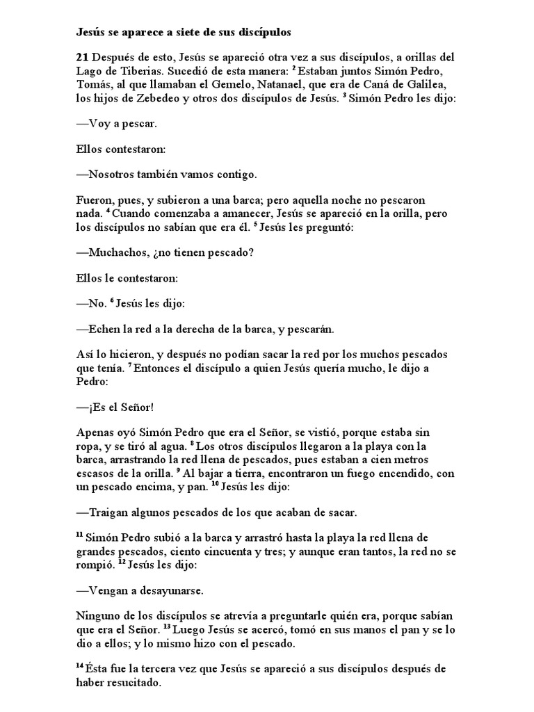 Juan 21 | PDF Juan 21 | PDF