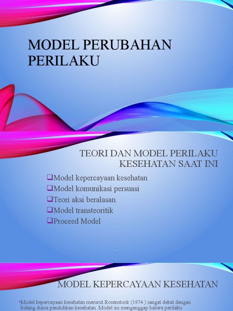 Model Perubahan Perilaku | PDF