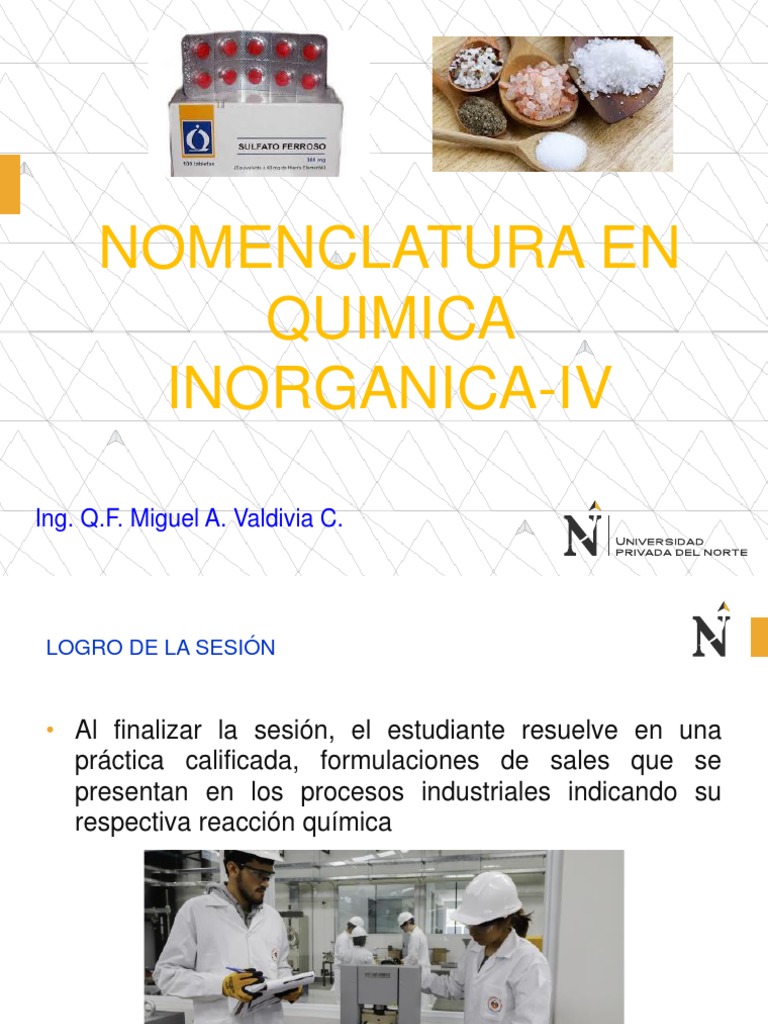 CLASE 6. Sales | PDF | Sal (química) | Elementos químicos