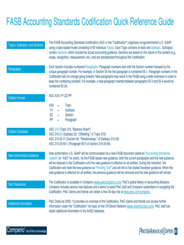 Guía Rápida de Normas FASB ASC | PDF | Junta de Normas de Contabilidad ...