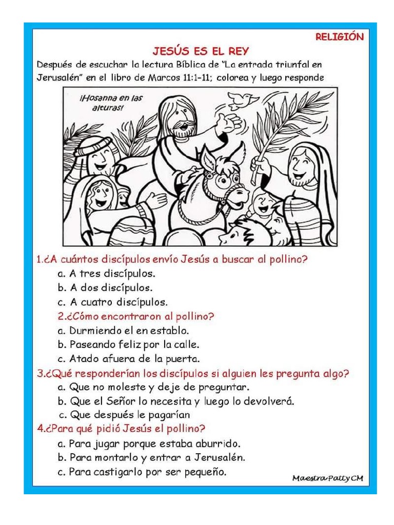 Actividad Semana Santa - 6to A | PDF