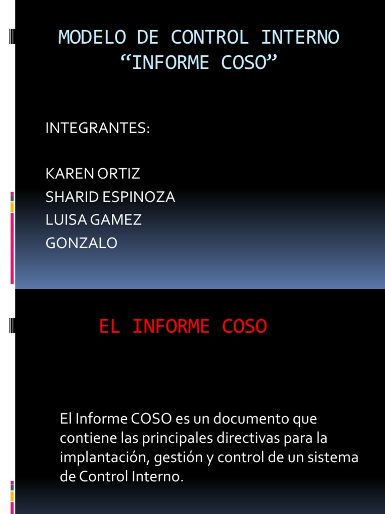 Guía del Informe COSO para Empresas | PDF | Negocios