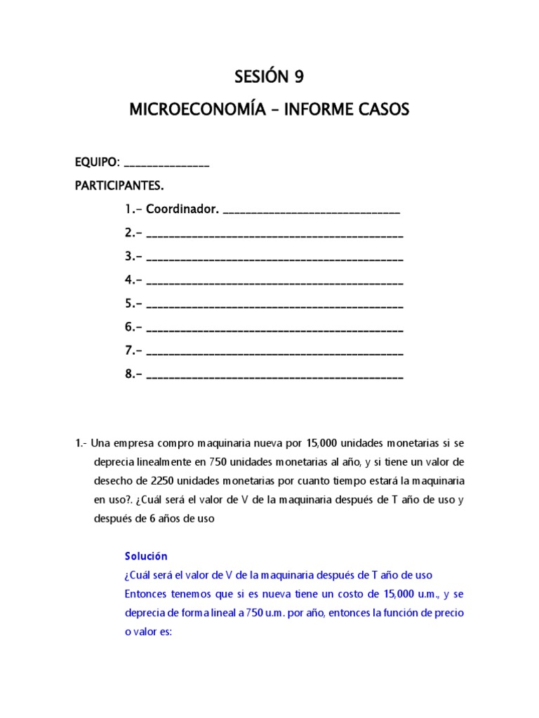 Sesión 9 - Pgtas Informe Casos - Micro. Junio 2023 - Enviar | PDF | Oferta y demanda | Precios