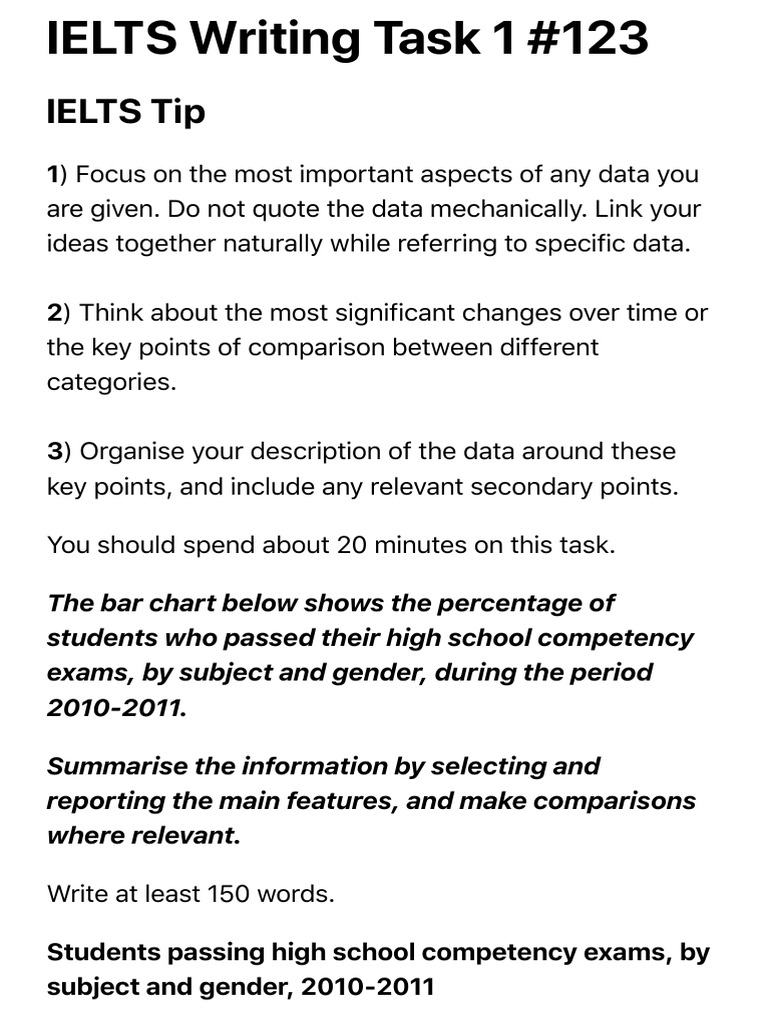 Preparation For IELTS Exam - IELTS Writing Task 1 #123 | PDF | Career ... Preparation For IELTS Exam - IELTS Writing Task 1 #123 | PDF | Career ...