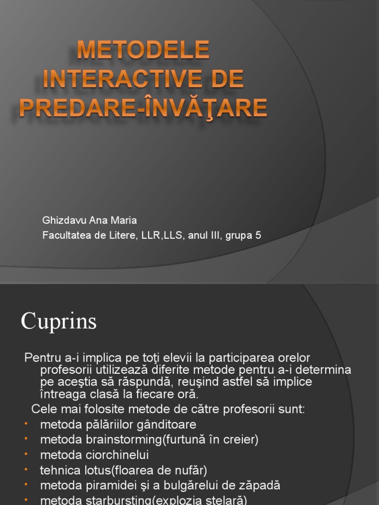 Metode de Invatare-Ciorchinele | PDF
