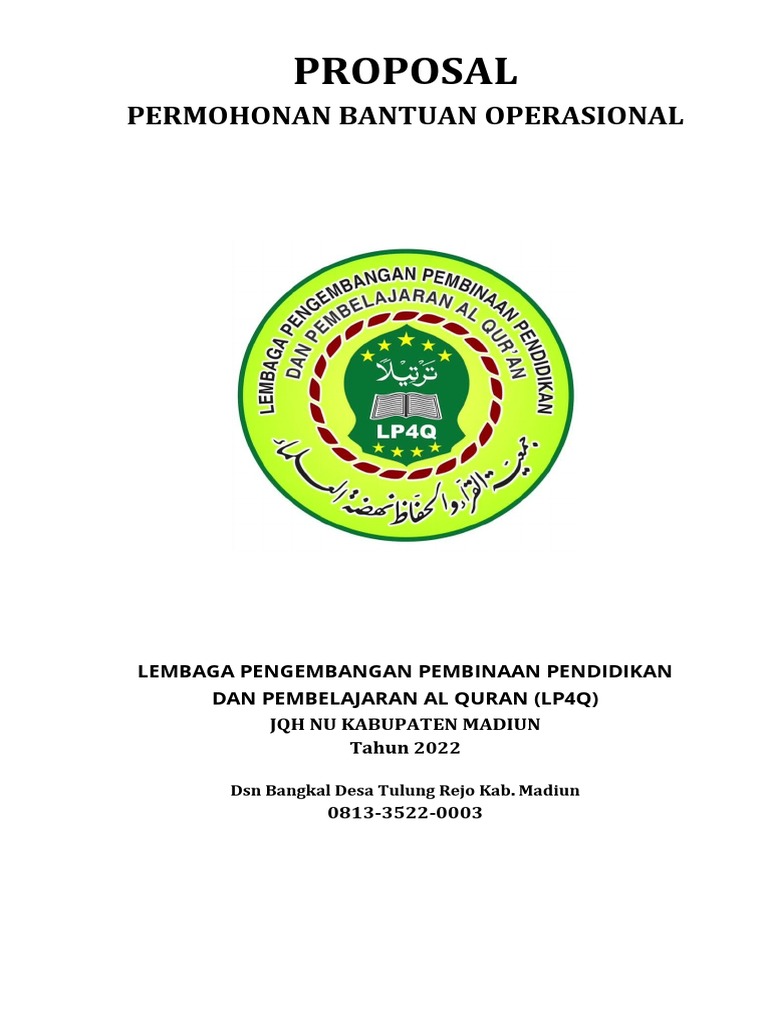 Proposal Bop Lp4 JQH Nu 2023 | PDF