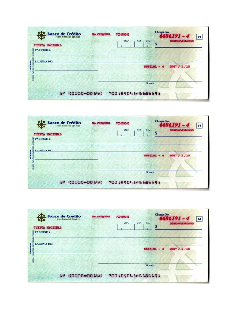 Cheques | PDF
