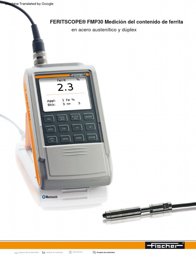 BROC FMP30 FERITSCOPE 902-039 Spanish | Descargar gratis PDF | Acero ...