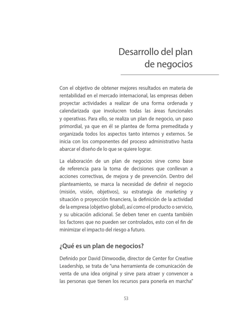 Plan de Negocios | PDF