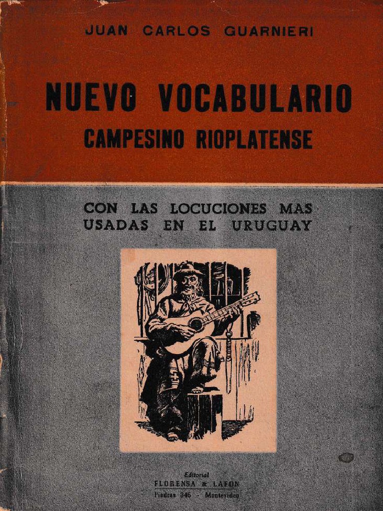 Nuevo Vocabulario Campesino Rioplatense Juan Carlos Guarnieri ...