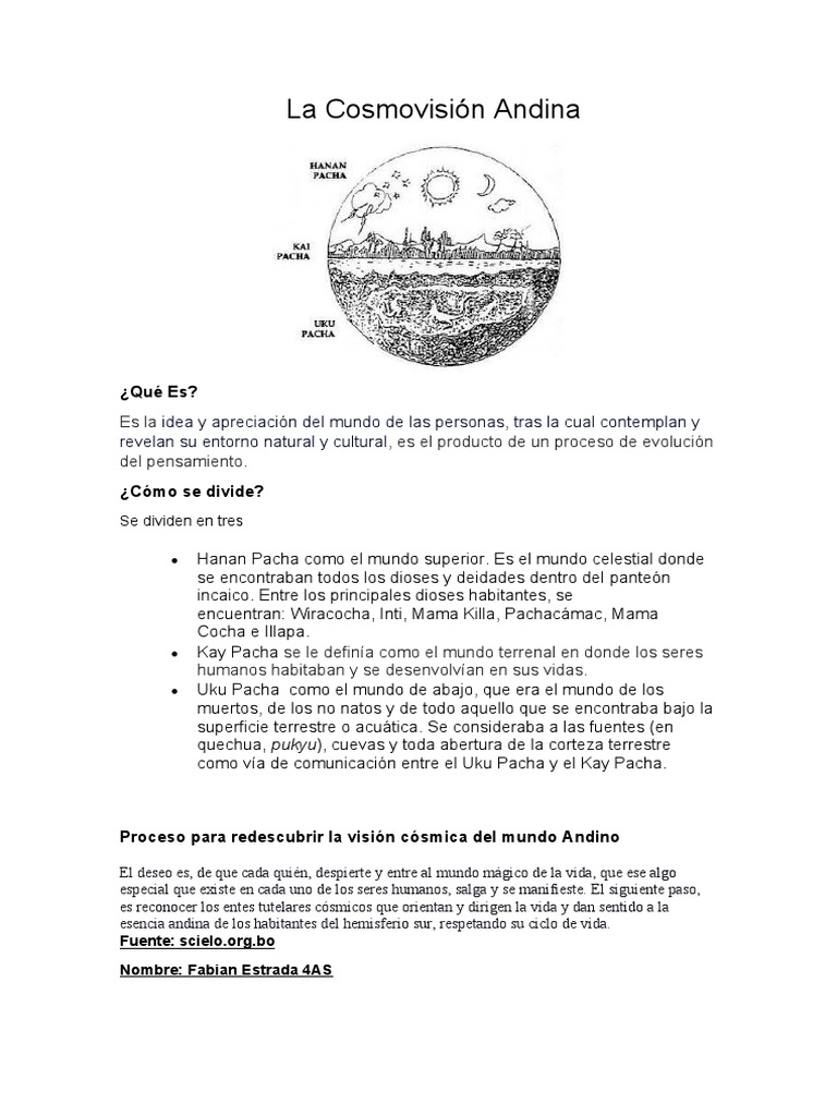 La Cosmovisión Andina | PDF