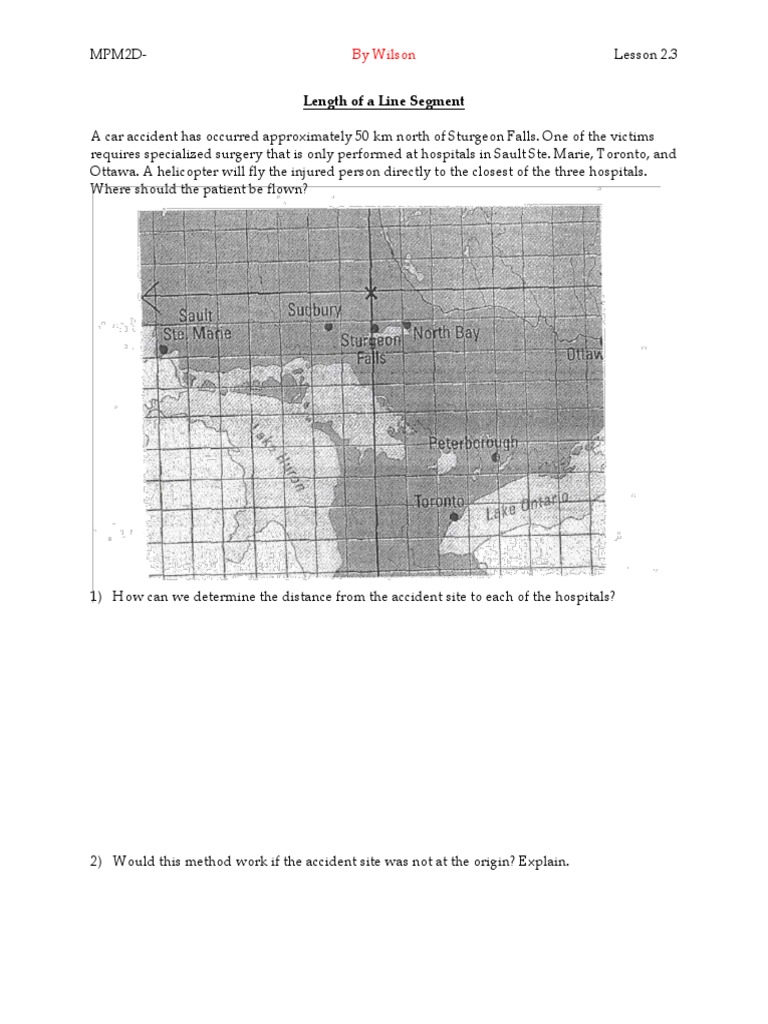 Lesson 2.3 - Length of A Line Segment | PDF | Science & Mathematics ...