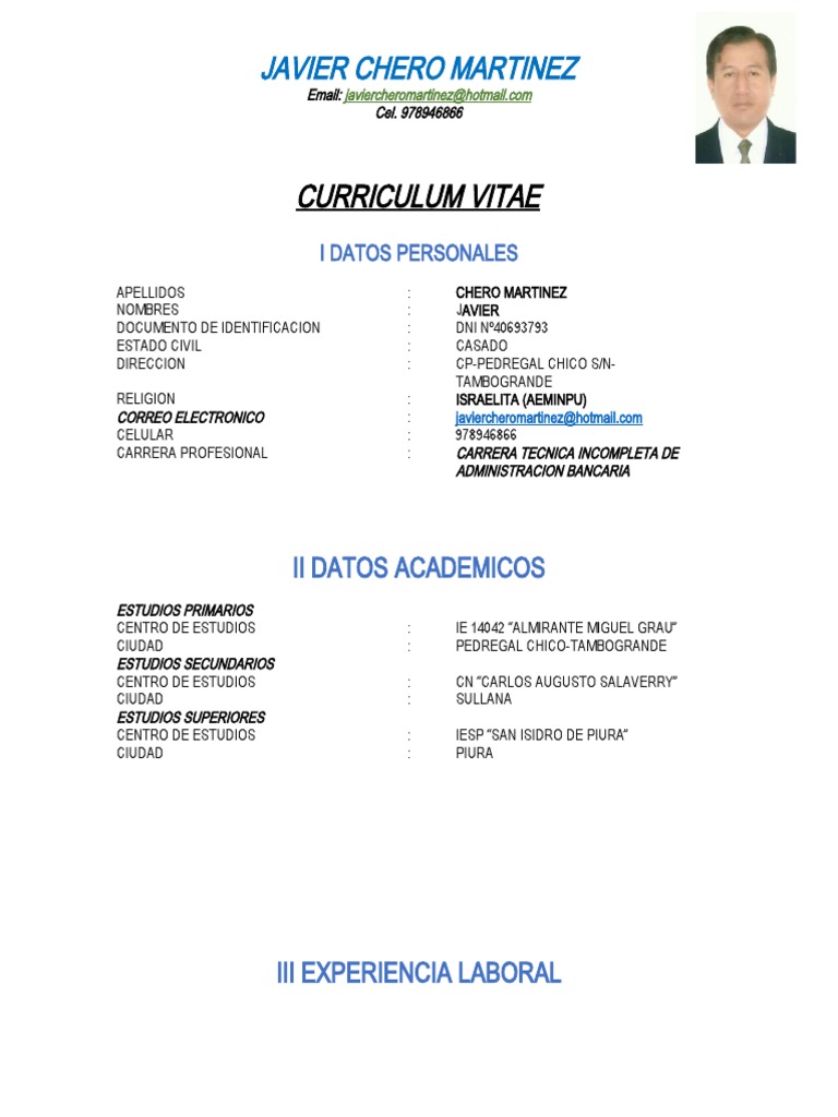 Cv. Mayo 2023 | PDF | Gobierno