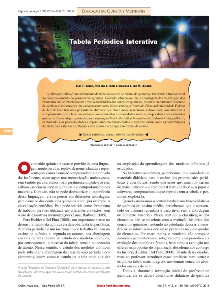 Tabela Periodica Interativa | PDF