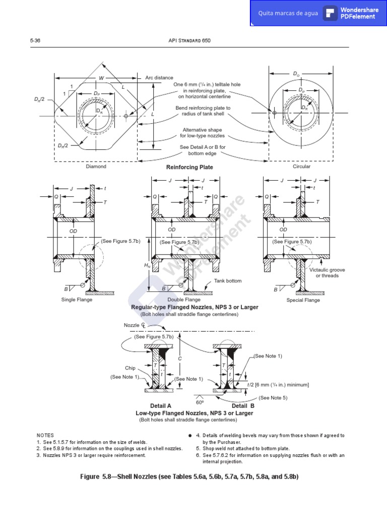 API 650 Nozzle Design Guidelines | PDF