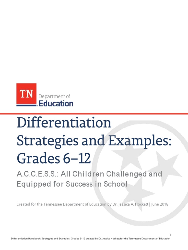Differentiation Strategies for Grades 6-12 | PDF | Differentiated Instruction | Teachers