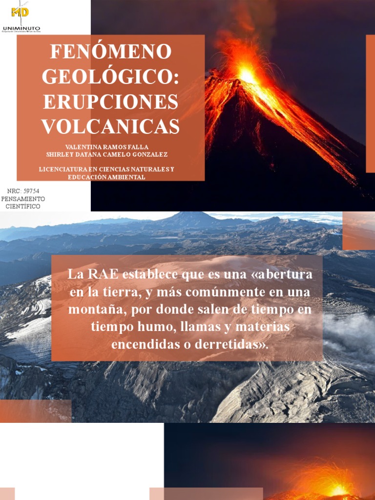 Erupciones Volcanicas | PDF | Volcán | Tipos de erupciones volcánicas