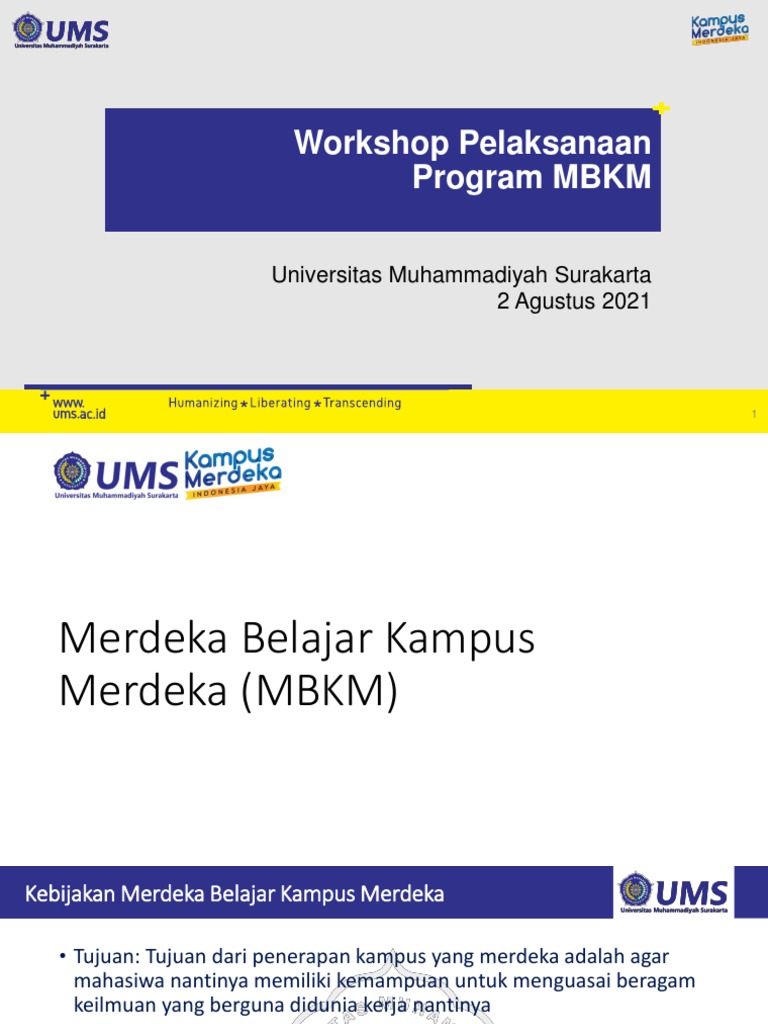 Workshop MBKM Ums 21 | PDF | Karier & Perkembangan | Bisnis