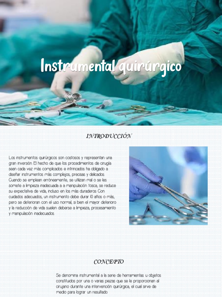 Instrumental Quirurgico | PDF | Seda | Cirugía