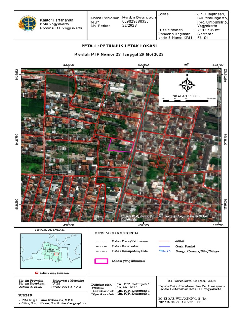 Peta 1 Kel 1. Petunjuk Letak Lokasi | PDF