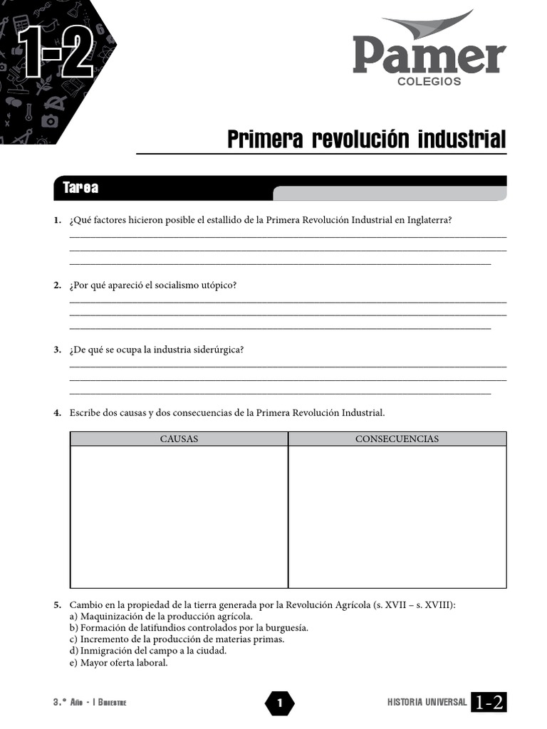 05 Tarea HU 3° Año | PDF