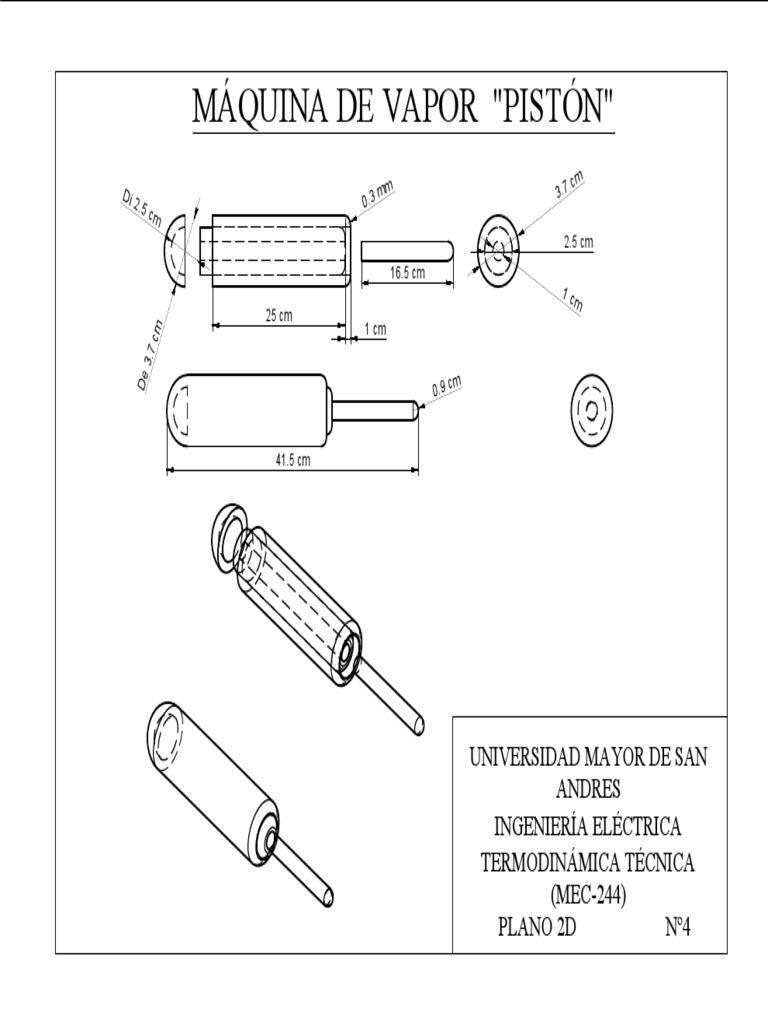 Plano 2d Piston | PDF
