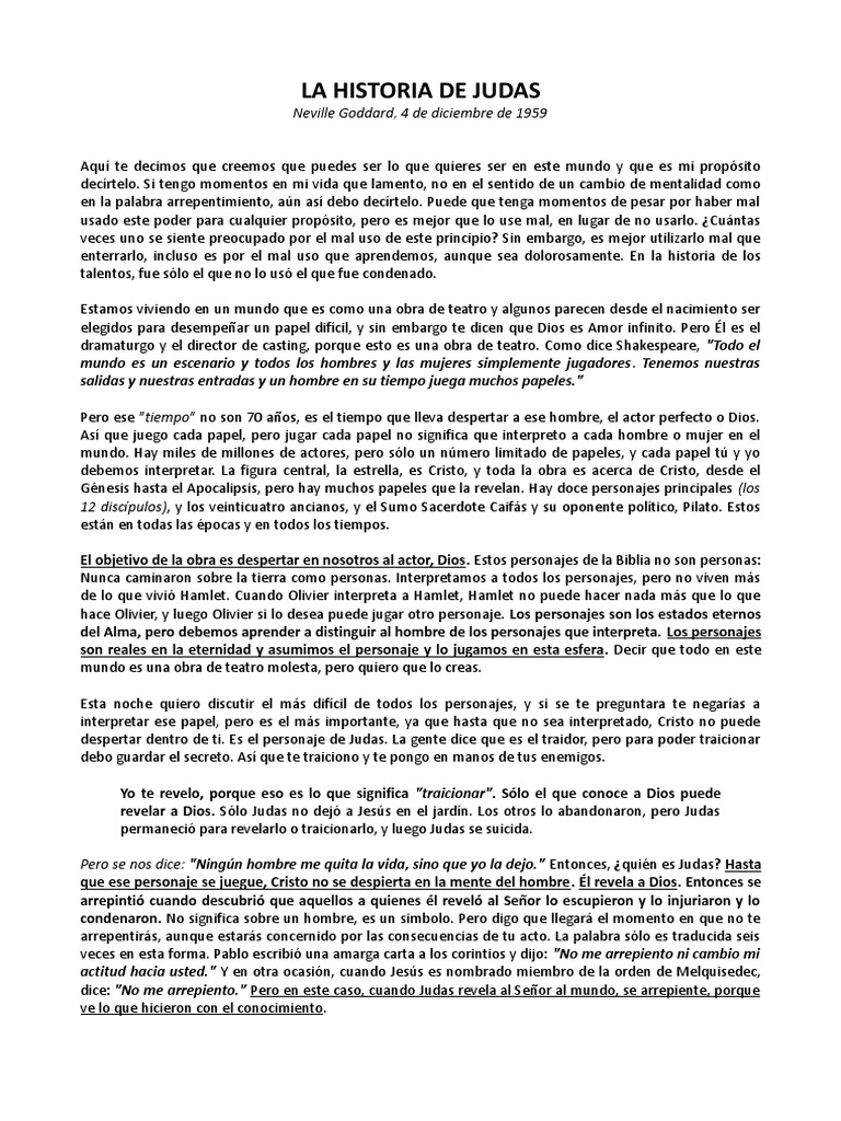 La Historia de Judas | PDF | Judas Iscariote | Jesús