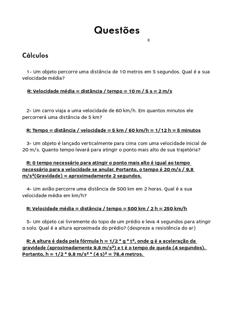 Quest Es F Sica | PDF