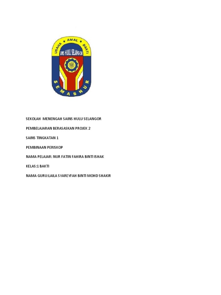 Panduan Membuat Periskop Sains | PDF