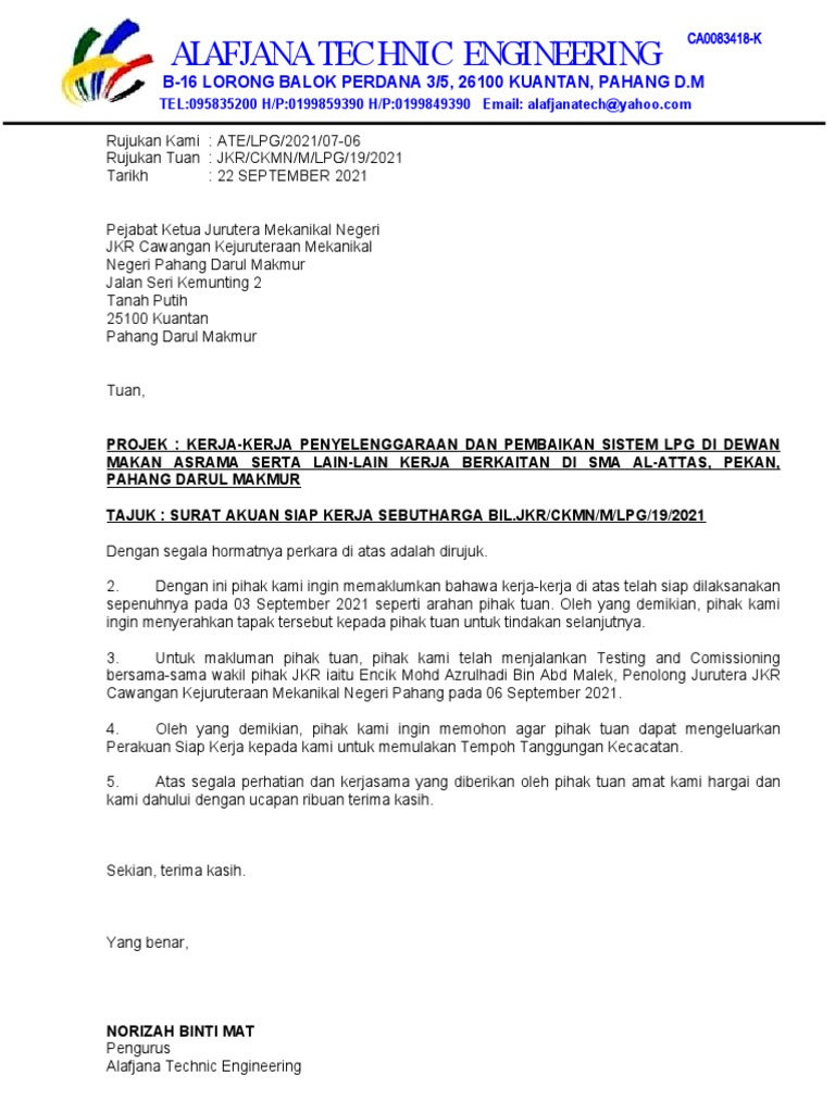 Alaf Perakuan Siap Kerja | PDF