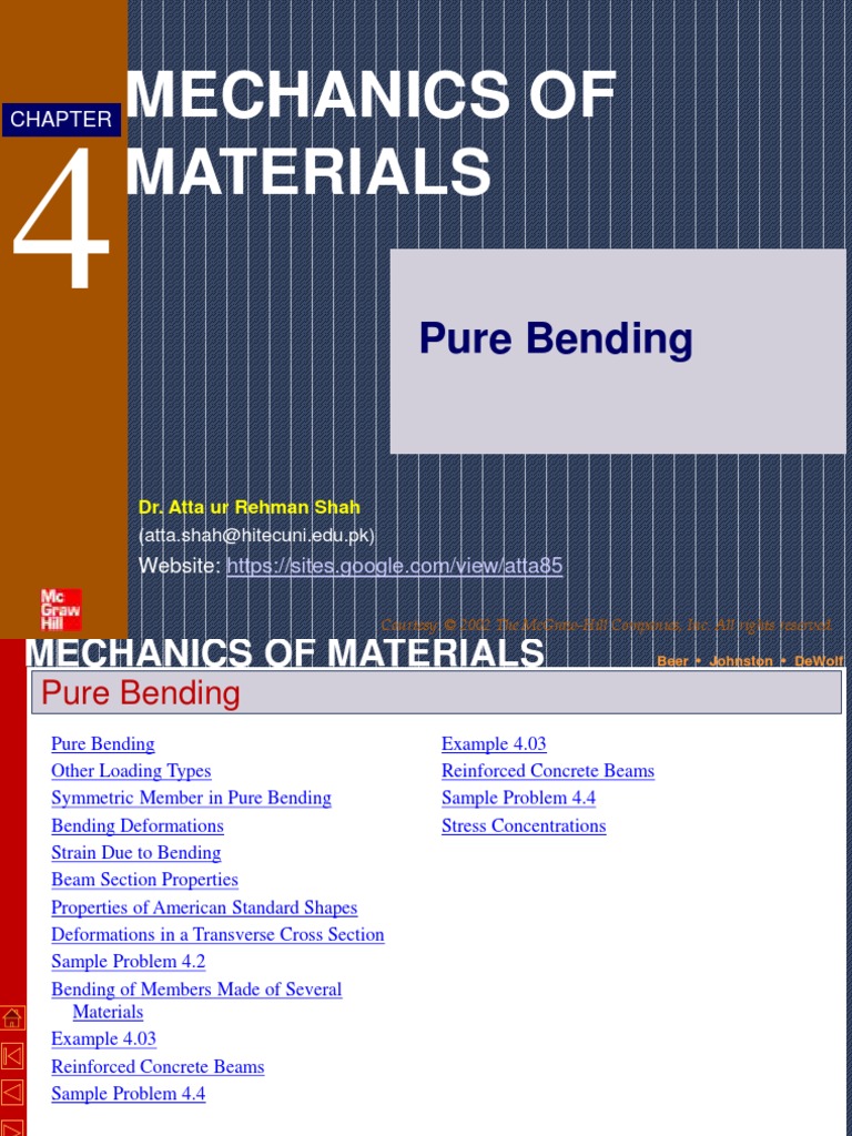 4 Pure Bending | Download Free PDF | Bending | Beam (Structure)