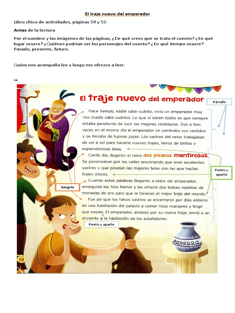 El Traje Nuevo Del Emperador Actividades | PDF