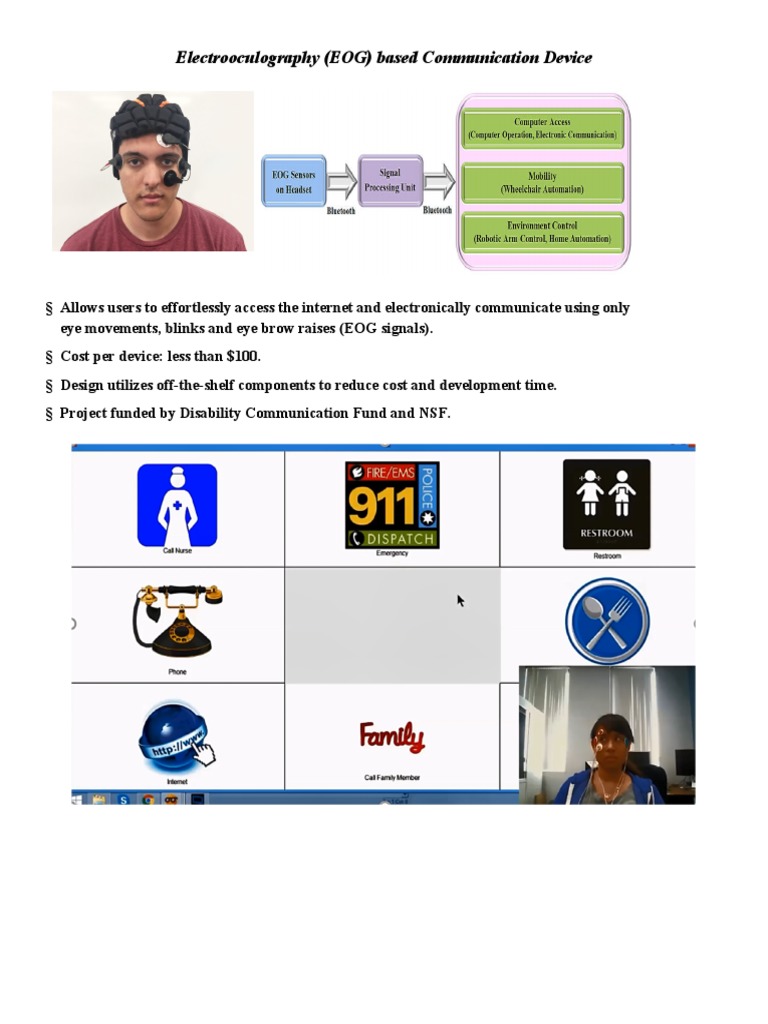 EOG Device for ALS Patient Communication | PDF