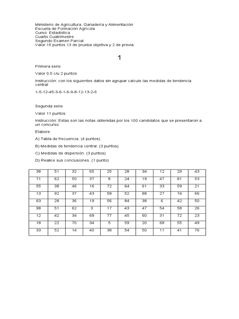 Sep Estadistica | PDF