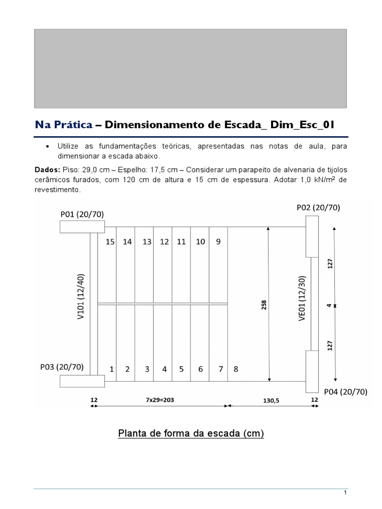 Exemplo Resolvido Escada | PDF Exemplo Resolvido Escada | PDF