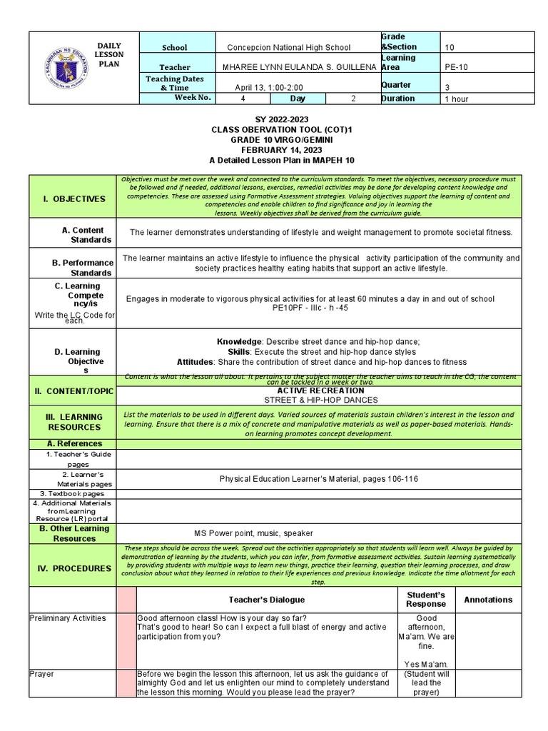 DLP COT Q3 PE10 Final Bonzai Demo | PDF