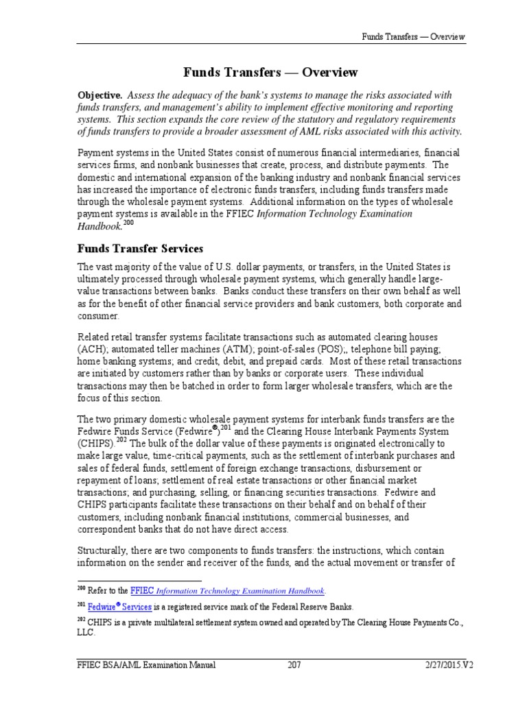 Overview of Funds Transfer Systems | PDF | Payment System | Fedwire