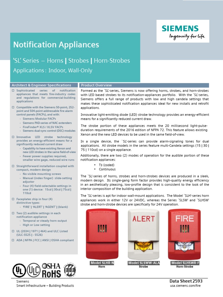 2593 - Rev 5 - SLSW - SLHW - and - SLHSW - Series - WALL-mount ...
