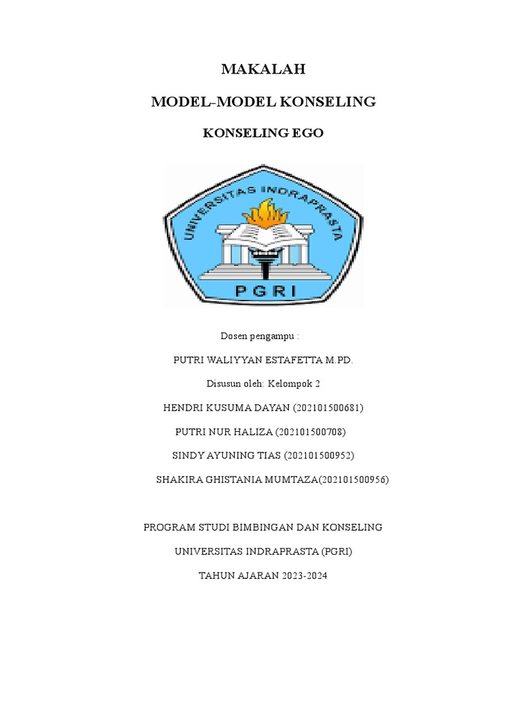 Makalah Kelompok 2 - Konseling Ego | PDF