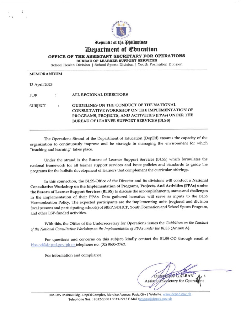 Memo Guidelines National Consultative Workshop | PDF Memo Guidelines National Consultative Workshop | PDF