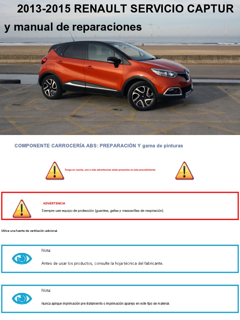 Renault Captur 2013-2015 Manual de Taller | PDF | Acelerador | Temperatura