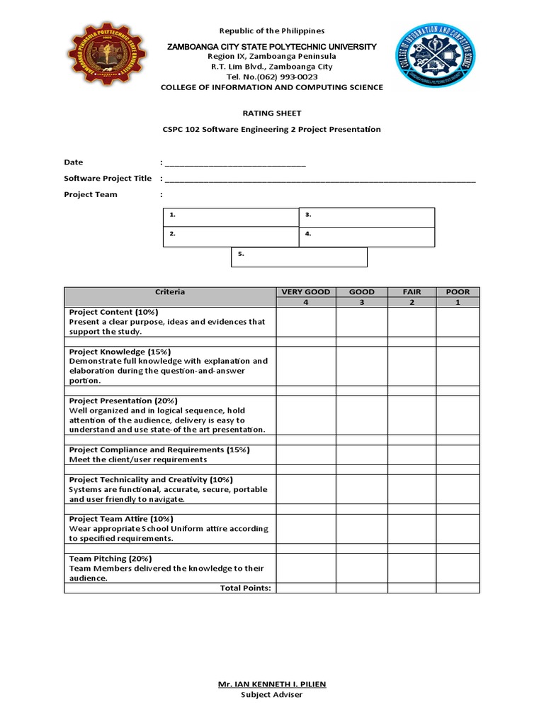 Test Rubrics | PDF