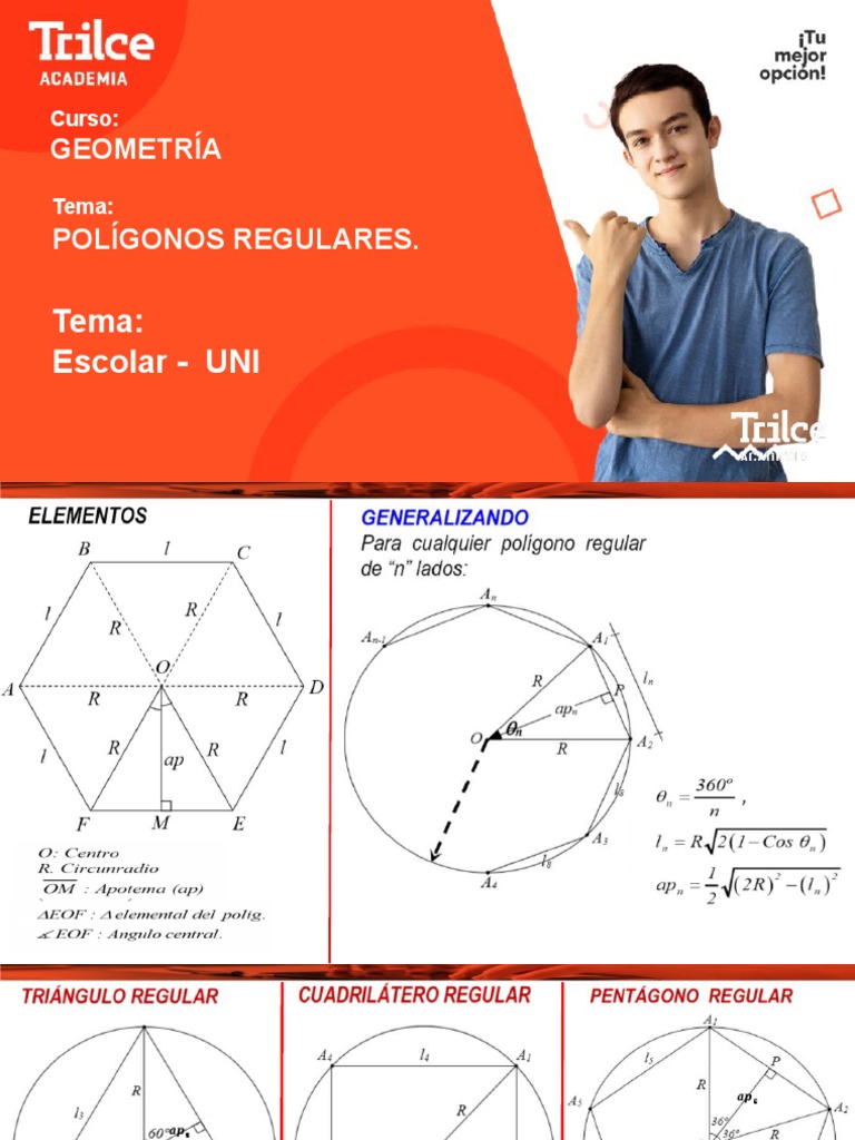 Poligonos Regulares UNI | PDF | Geometría Elemental | Geometría euclidiana