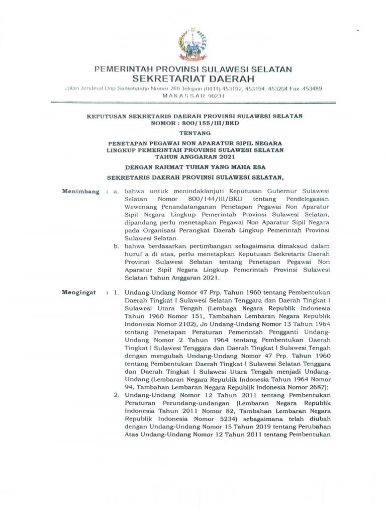 SK Sekda 2021 Nurmi | PDF