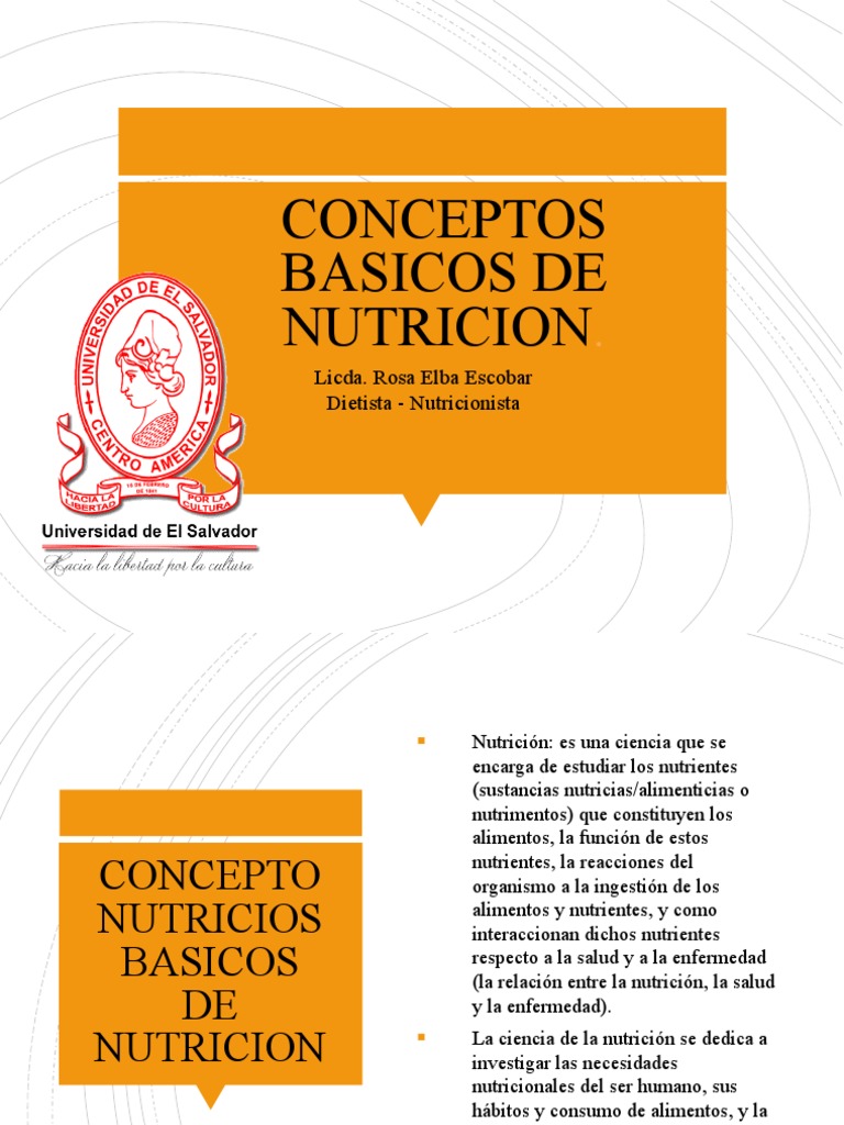 Conceptos Basicos de Nutricion. 2022 | PDF | Nutrición | Dieta y nutrición