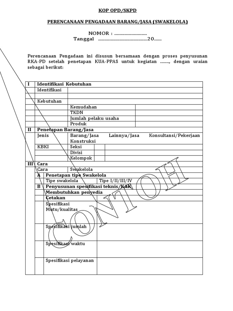 CONTOH FORMAT BA PEMERIKSAAN DAN SERAH TERIMA - Fix | PDF