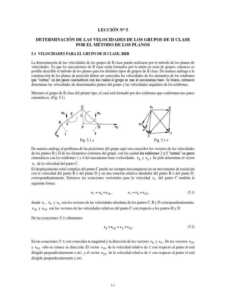 Lección 5 | Descargar gratis PDF | Vector Euclidiano | Velocidad