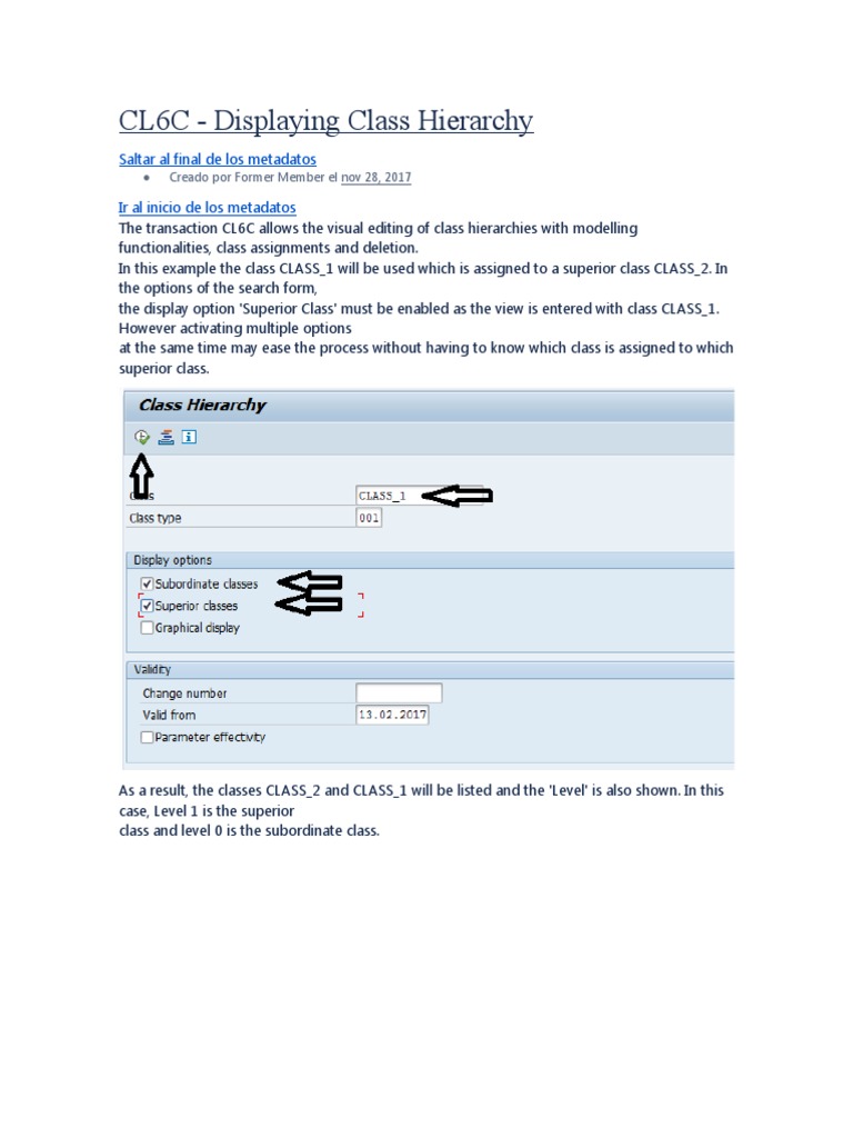 CL6C - Displaying Class Hierarchy | PDF